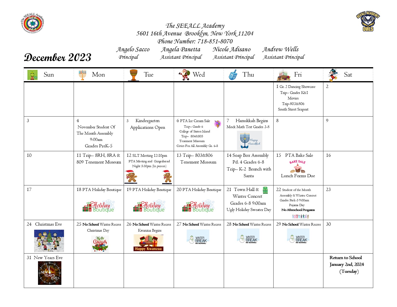 Calendar – The SEEALL Academy