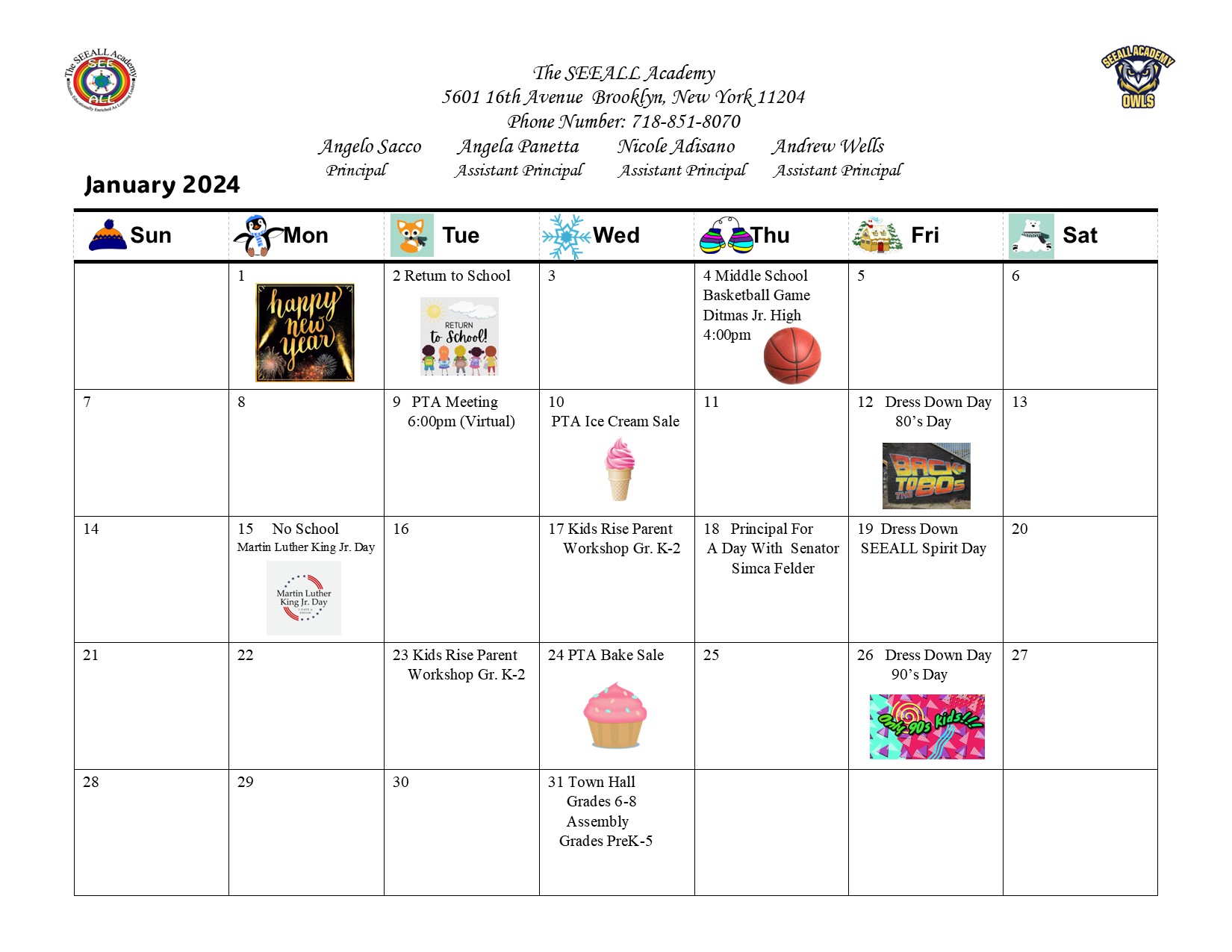 Calendar – The SEEALL Academy